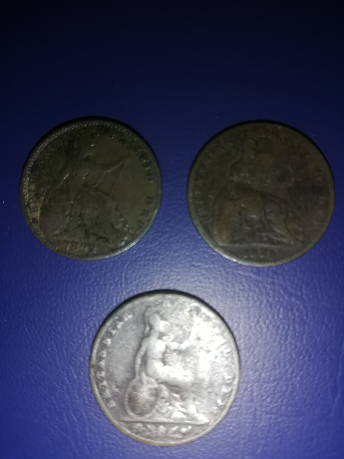 Farthing lot, Great Britain 1822, 1825, ? (vg+) lot (3)