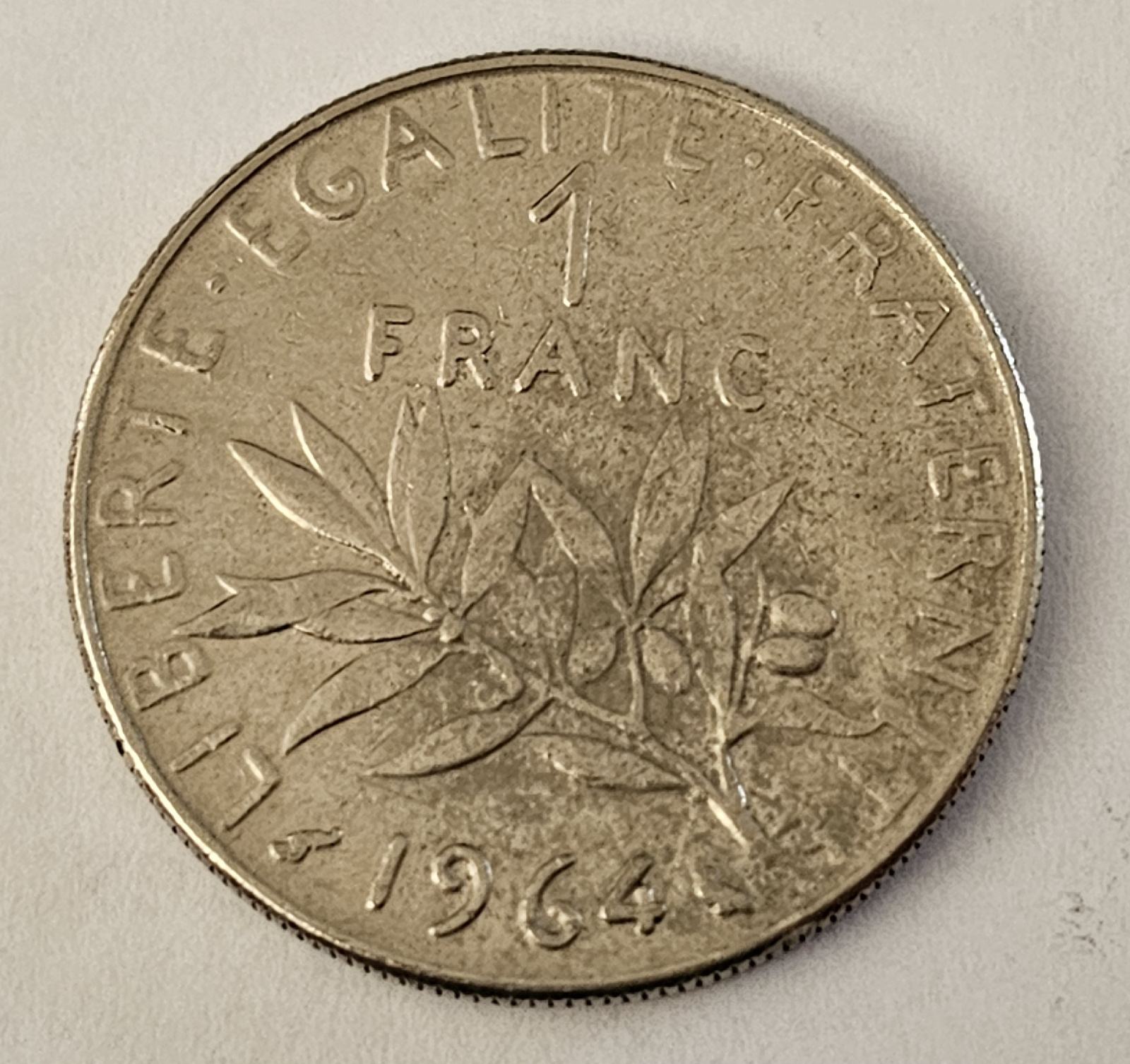 FRANCE- 1 FRANC 1964.
