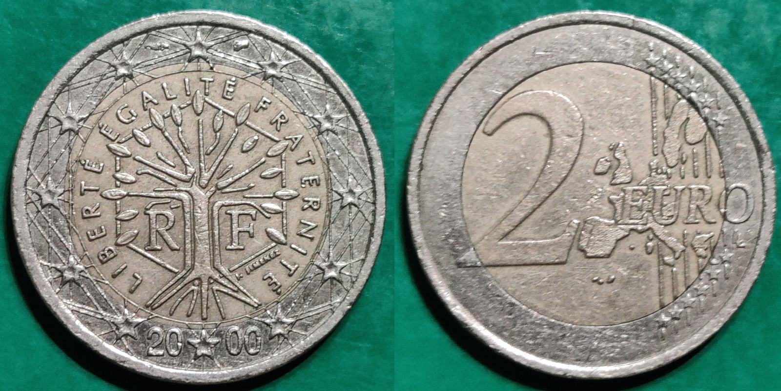 France 2 euro, 2000
