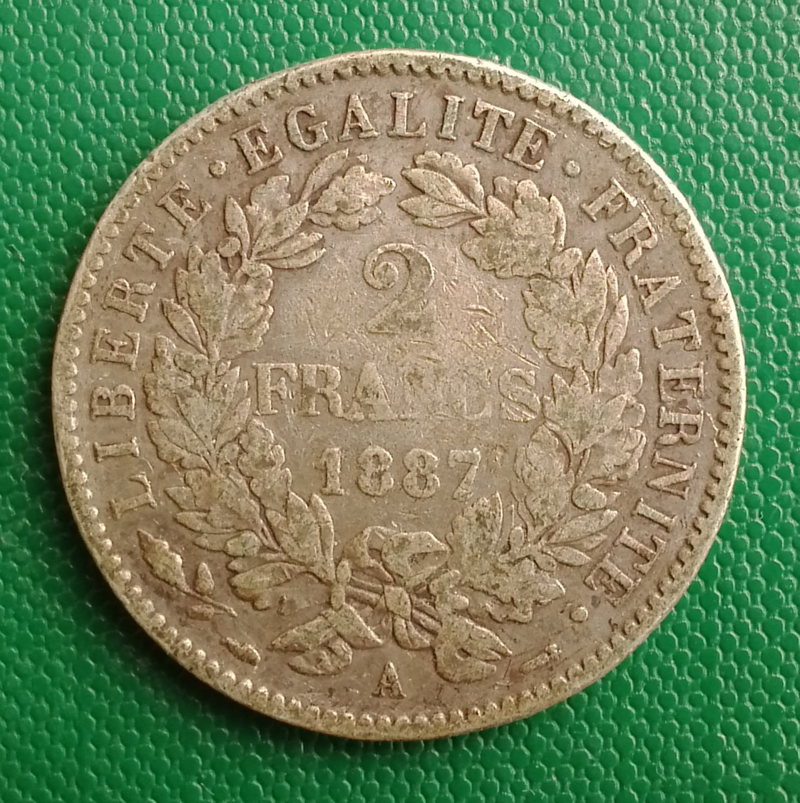 France 2 Francs 1887