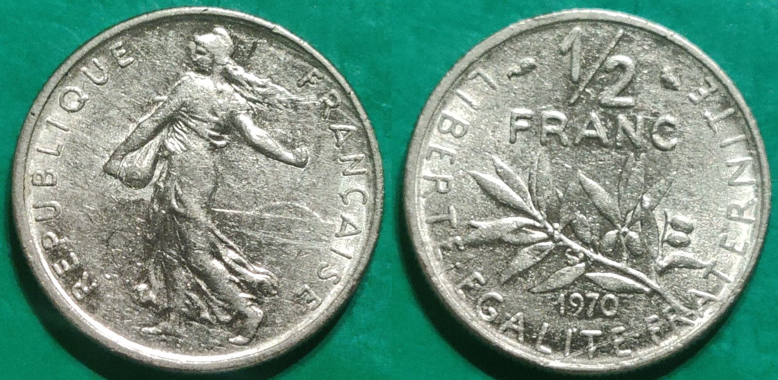 France ½ franc, 1970