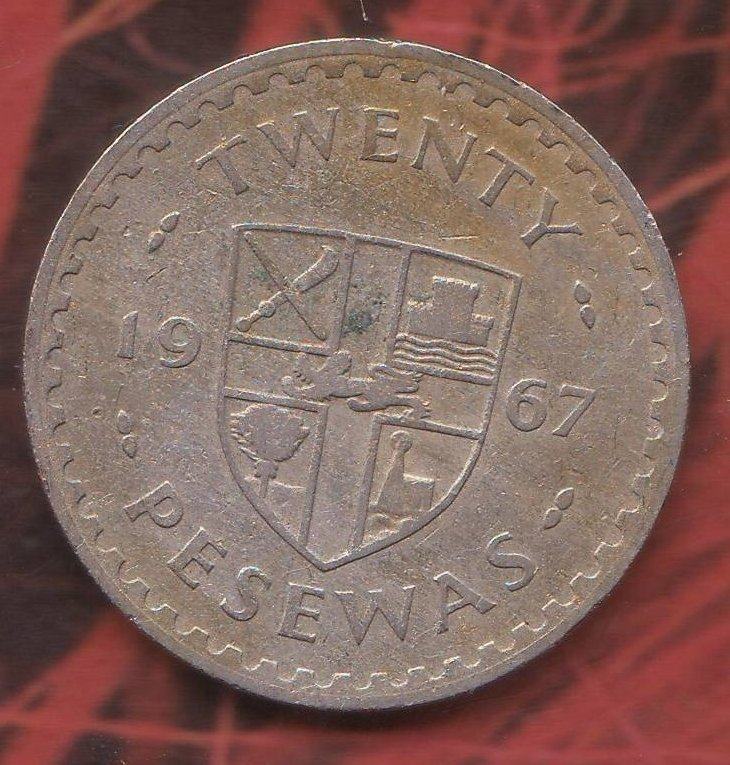 Ghana 20 pesewas 1967 (Ko 1188)