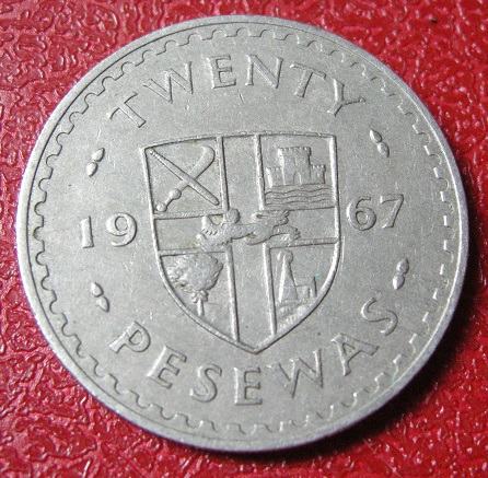 GHANA 20 PESEWAS 1967