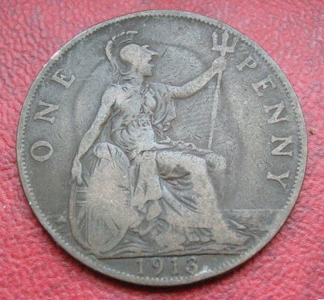 GREAT BRITAIN 1 PENNY 1913