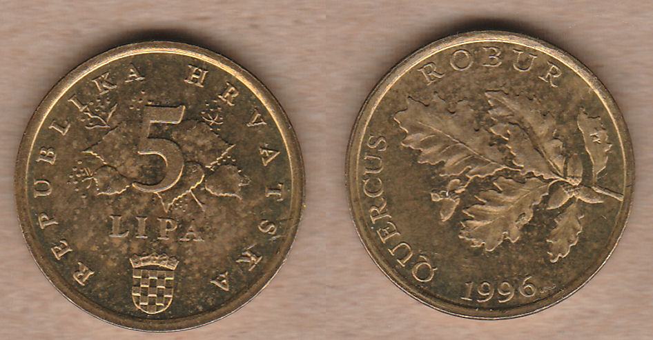 Hrvatska, 5 lipa 1996., kovnički sjaj