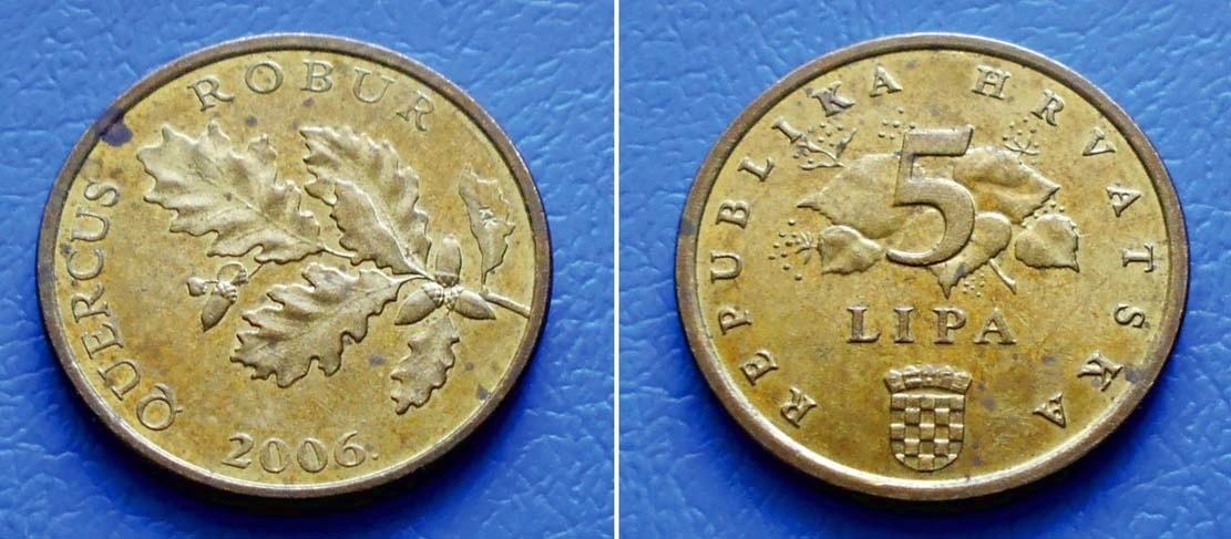 HRVATSKA CROATIA 5 LIPA 2006 KM: 15 HRAST LUŽNJAK (QUERCUS ROBUR)