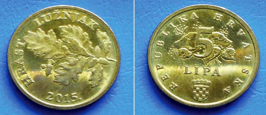 HRVATSKA CROATIA 5 LIPA 2015 KM: 5 – HRAST LUŽNJAK