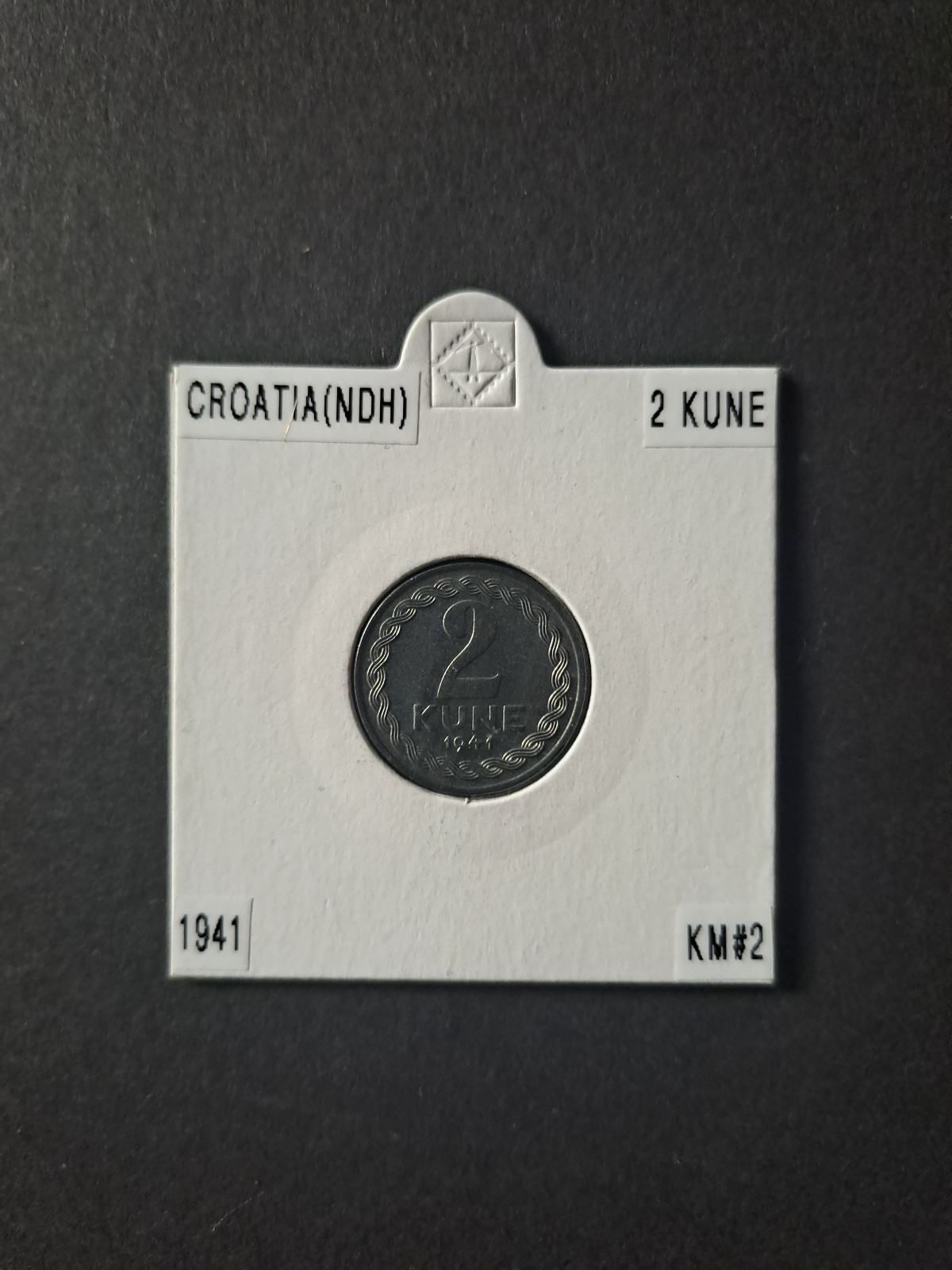 Hrvatska (NDH) 2 Kune 1941 UNC