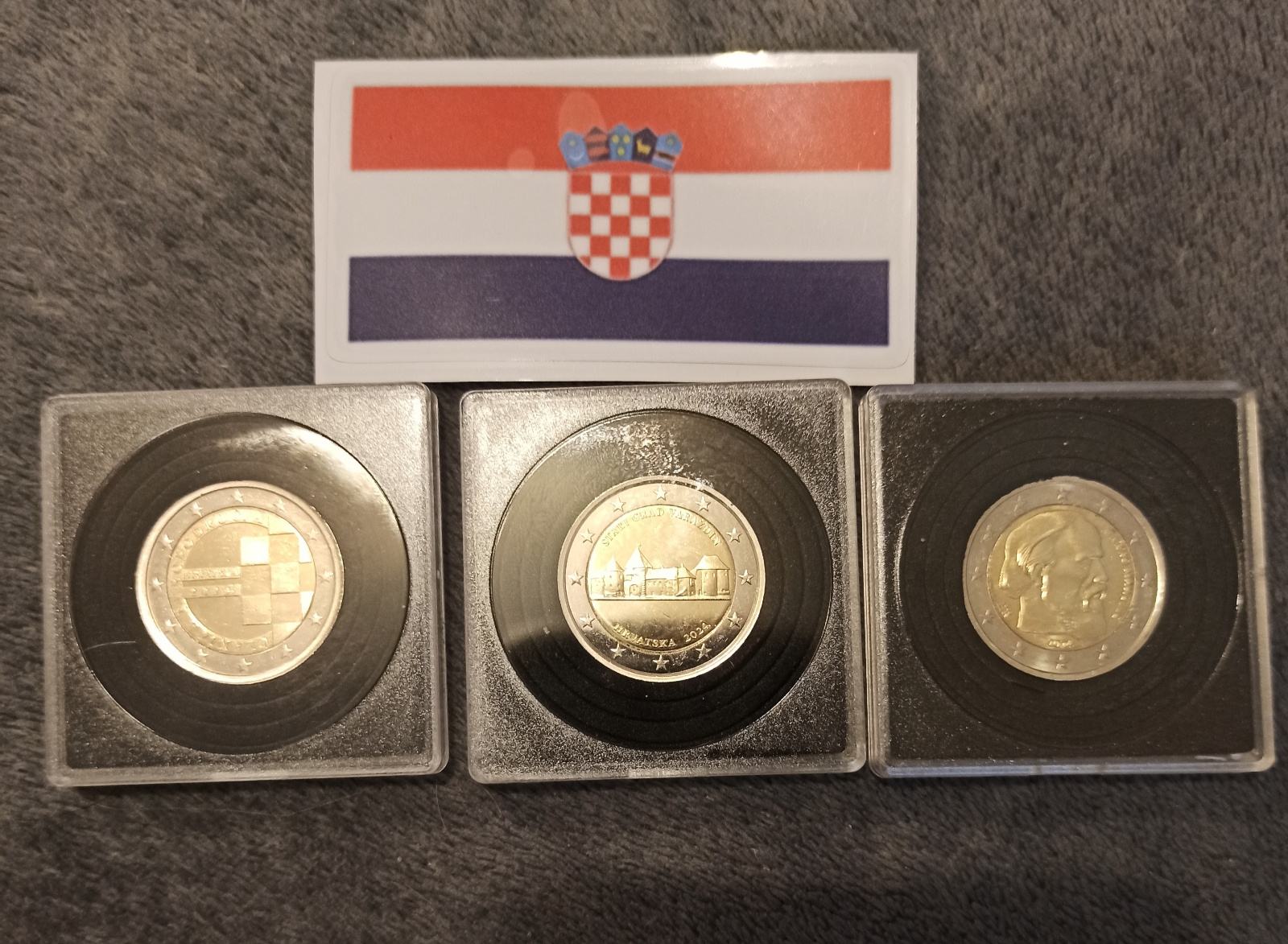 Hrvatske prigodne kovanice 2 eura UNC