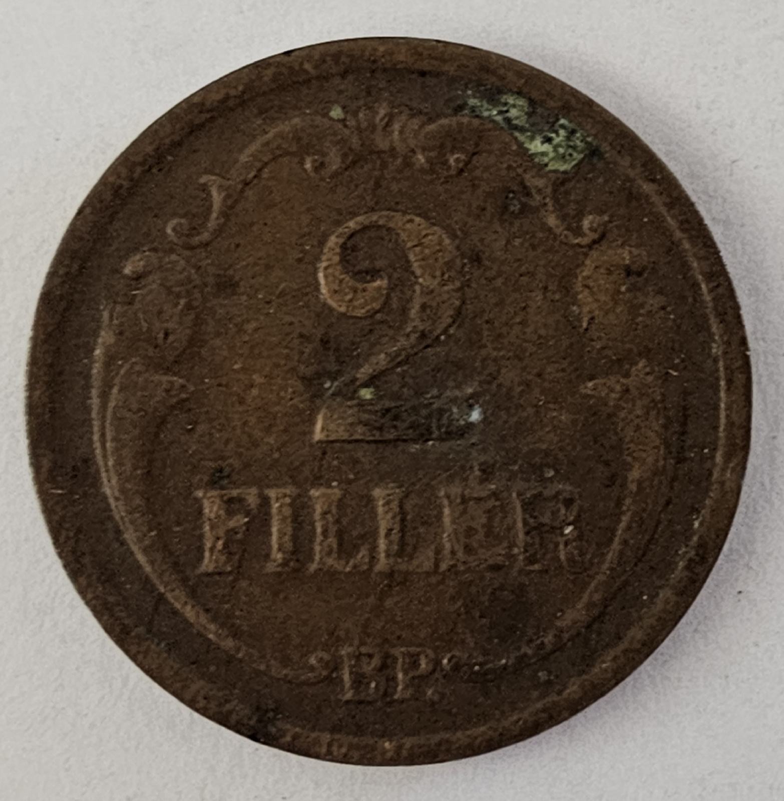 HUNGARY- 2 FILLER 1927.