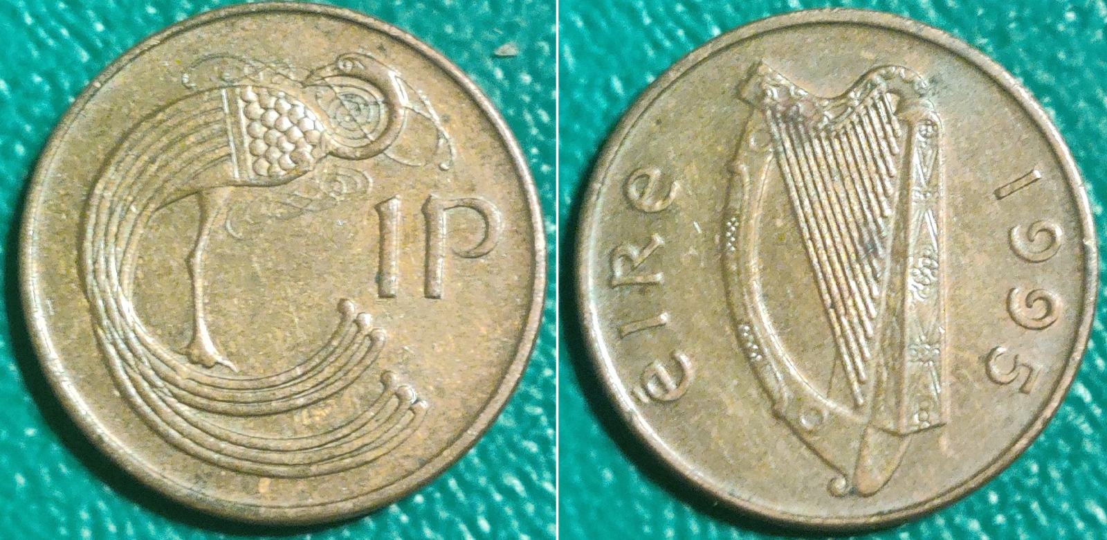Ireland 1 penny, 1995