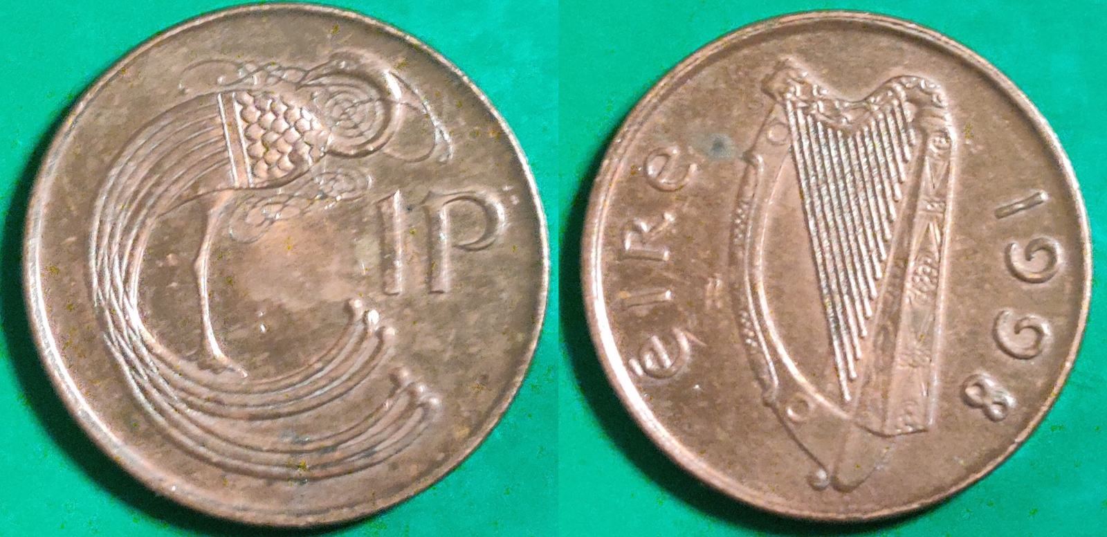 Ireland 1 penny, 1998