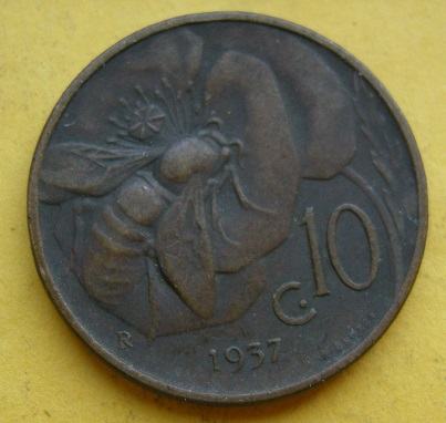 ITALY 10 CENTESIMI 1937