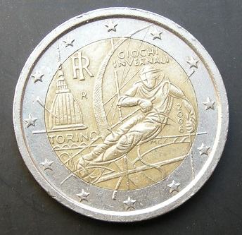 Italy 2 Euro Torino Olympics 2006