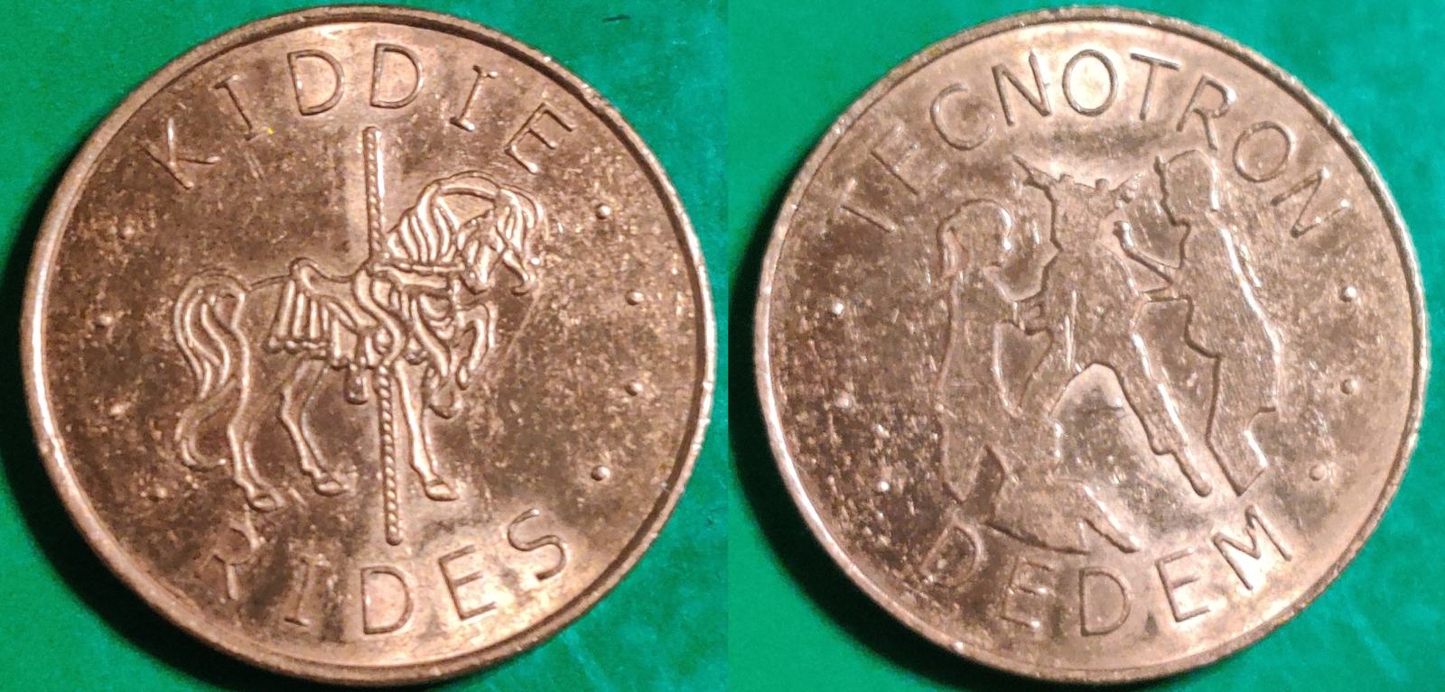 Italy Token Tecnotron Dedem - Kiddie Rides Numista Rarity index: 66