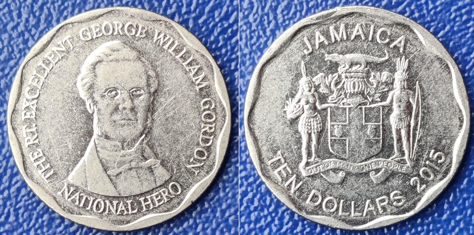 Jamaica 10 dollars, 2015 George William Gordon