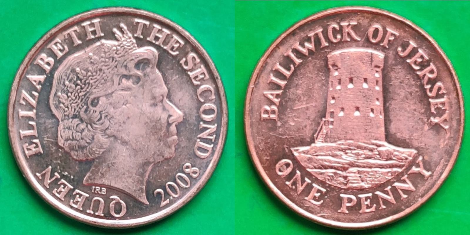 Jersey 1 penny, 2008 UNC