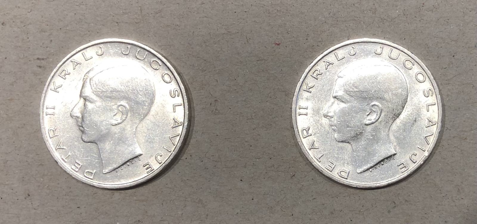 JUGOSLAVIJA 20 DINARA 1938., OBJE VARIJANTE