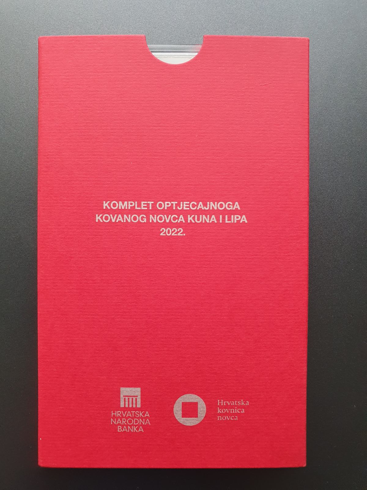 Komplet optjecajnog kovanog novca kuna lipa, godina 2022