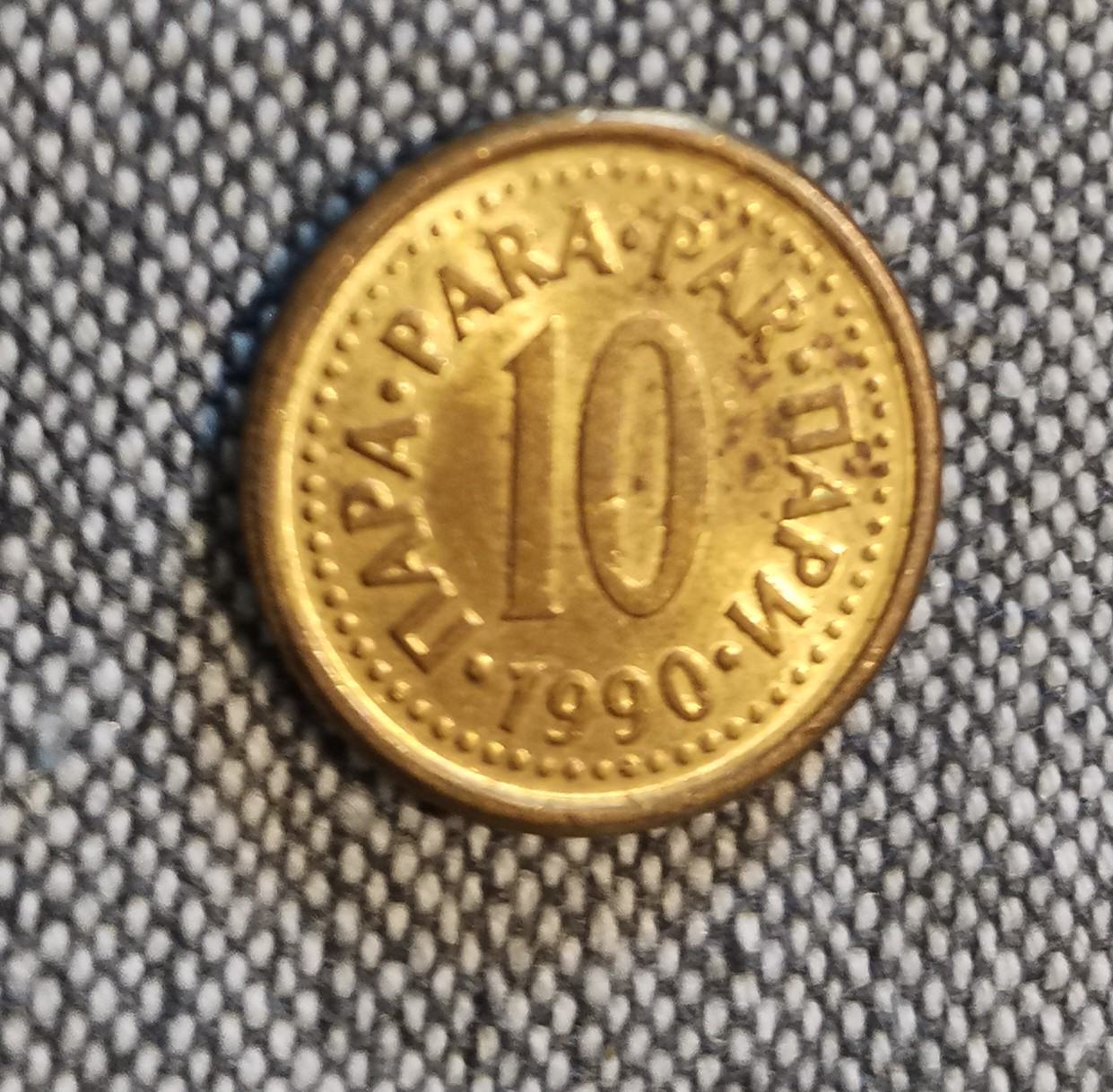 KOVANICA 10 PARA 1990. SUPER STANJE-