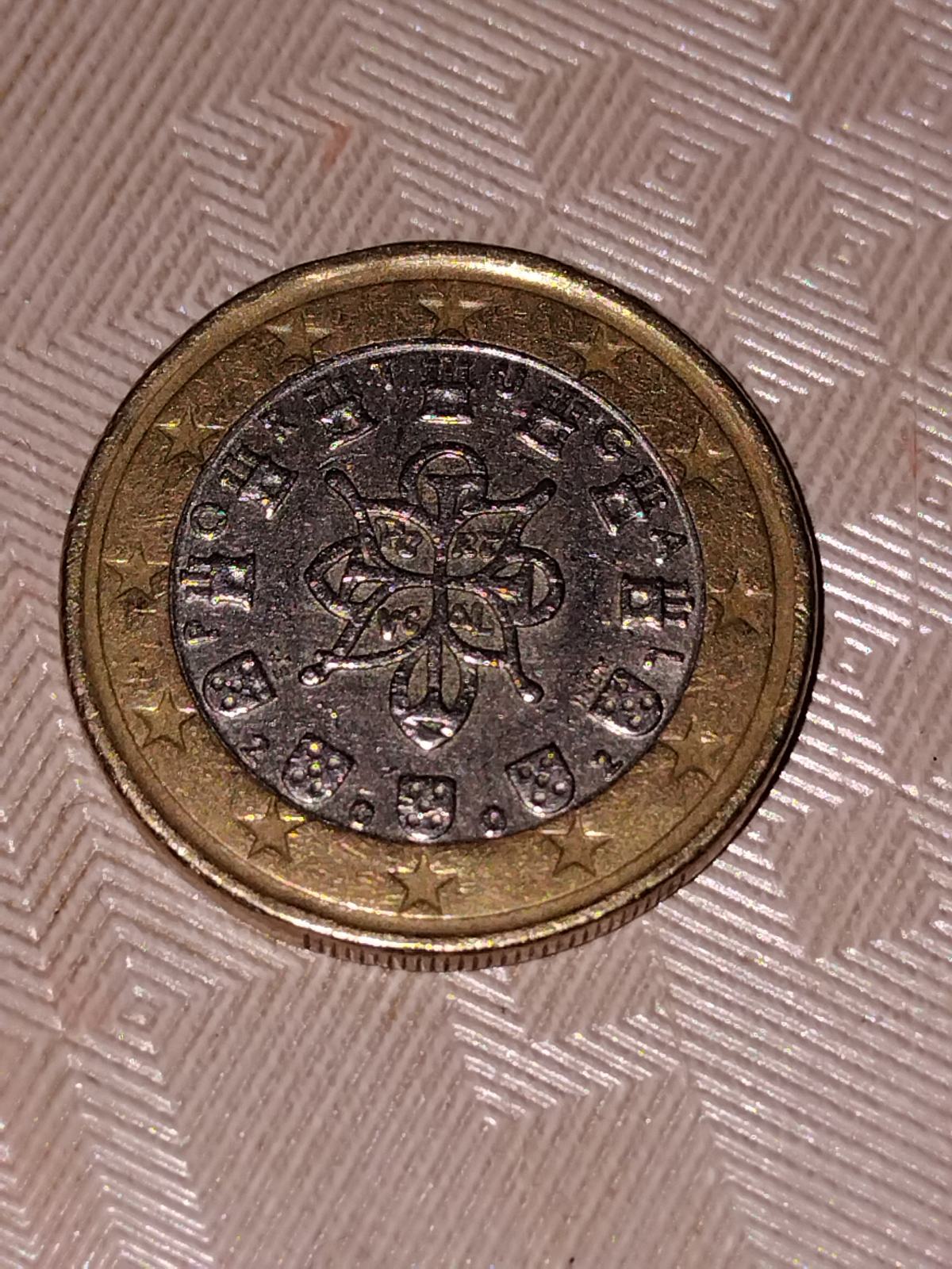 Kovanica 1euro Portugal 2002
