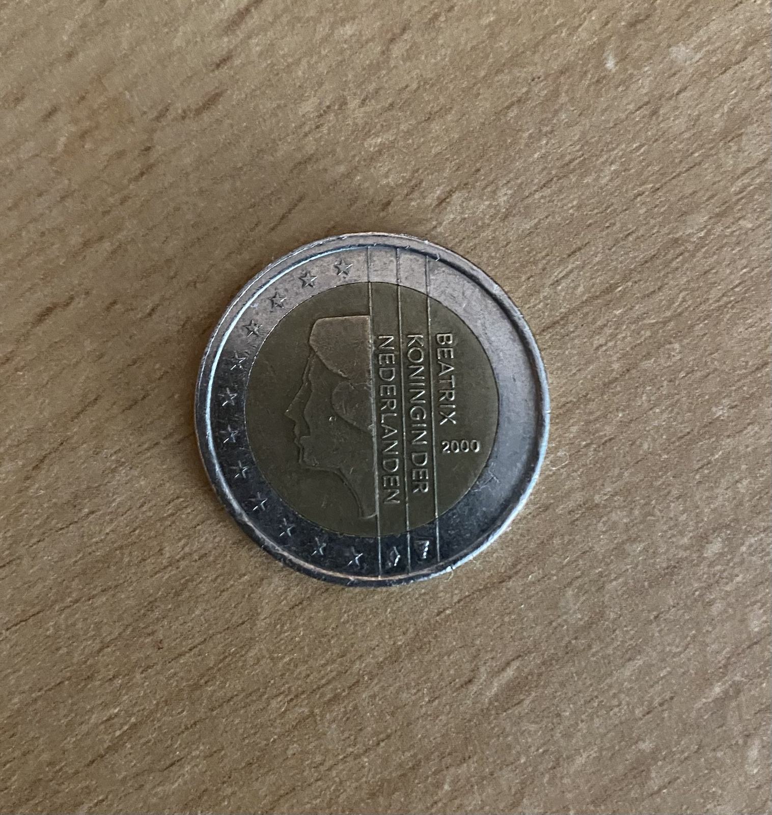 Kovanica 2€ beatrix koningin der nederlanden 2000