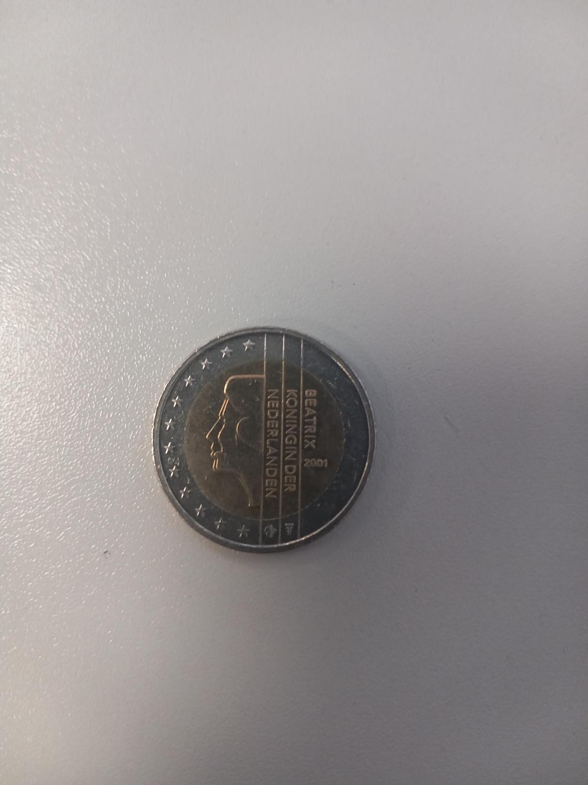 KOVANICA 2 EUR IZ 2001, KRALJICA BEATRIX