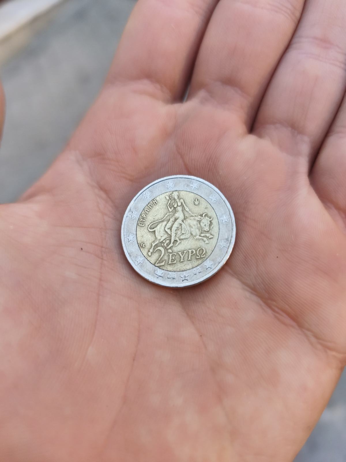 Kovanica 2 EURA 2002. Grčka