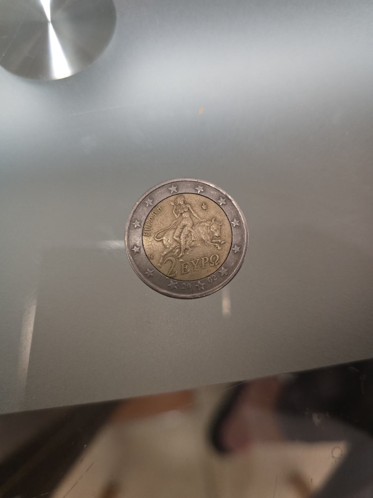 Kovanica 2 EURA 2002. Grčka