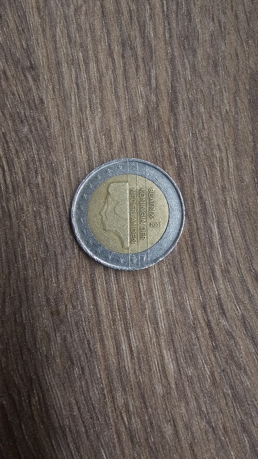 Kovanica 2 eura Beatrix 2001