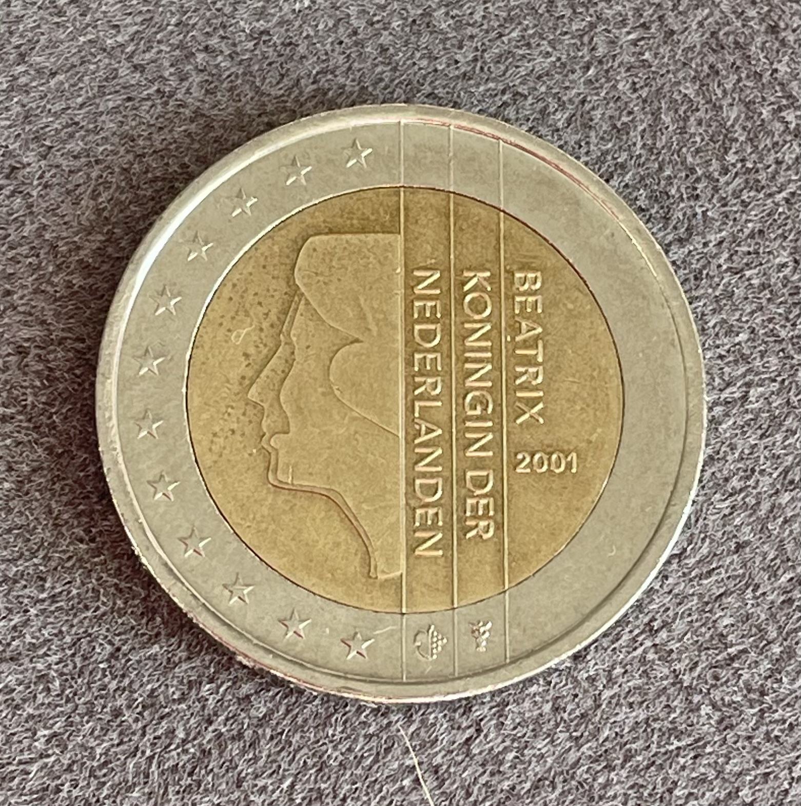 Kovanica 2 eura kraljica Beatrix