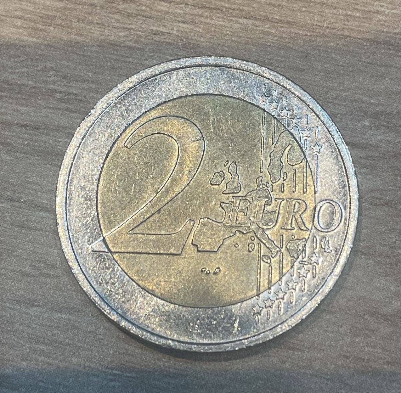 Kovanica 2 eura kraljica Beatrix