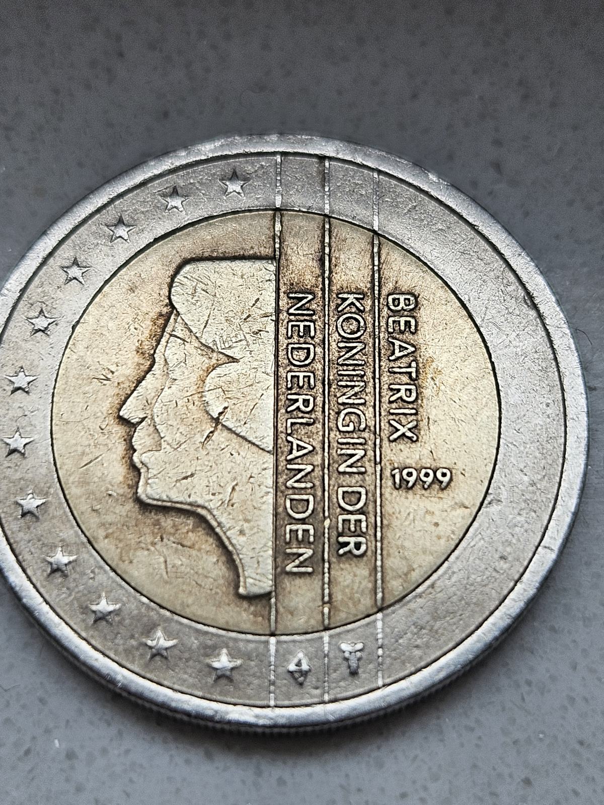 Kovanica 2 eura BEATRIX KONINGIN DER NEDERLANDEN 1999