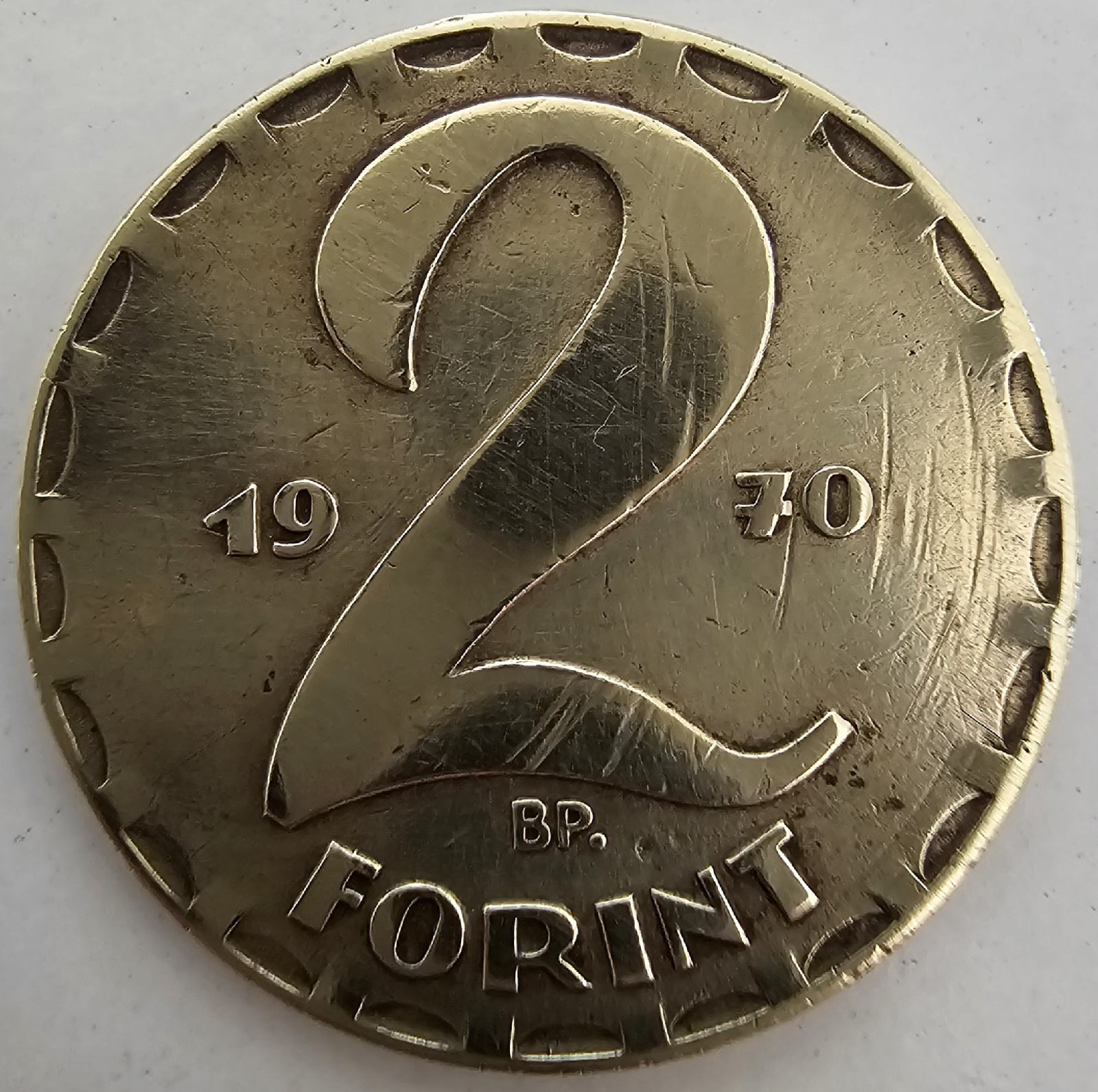 Kovanica 2 Forinte (Mađarska) 1970.