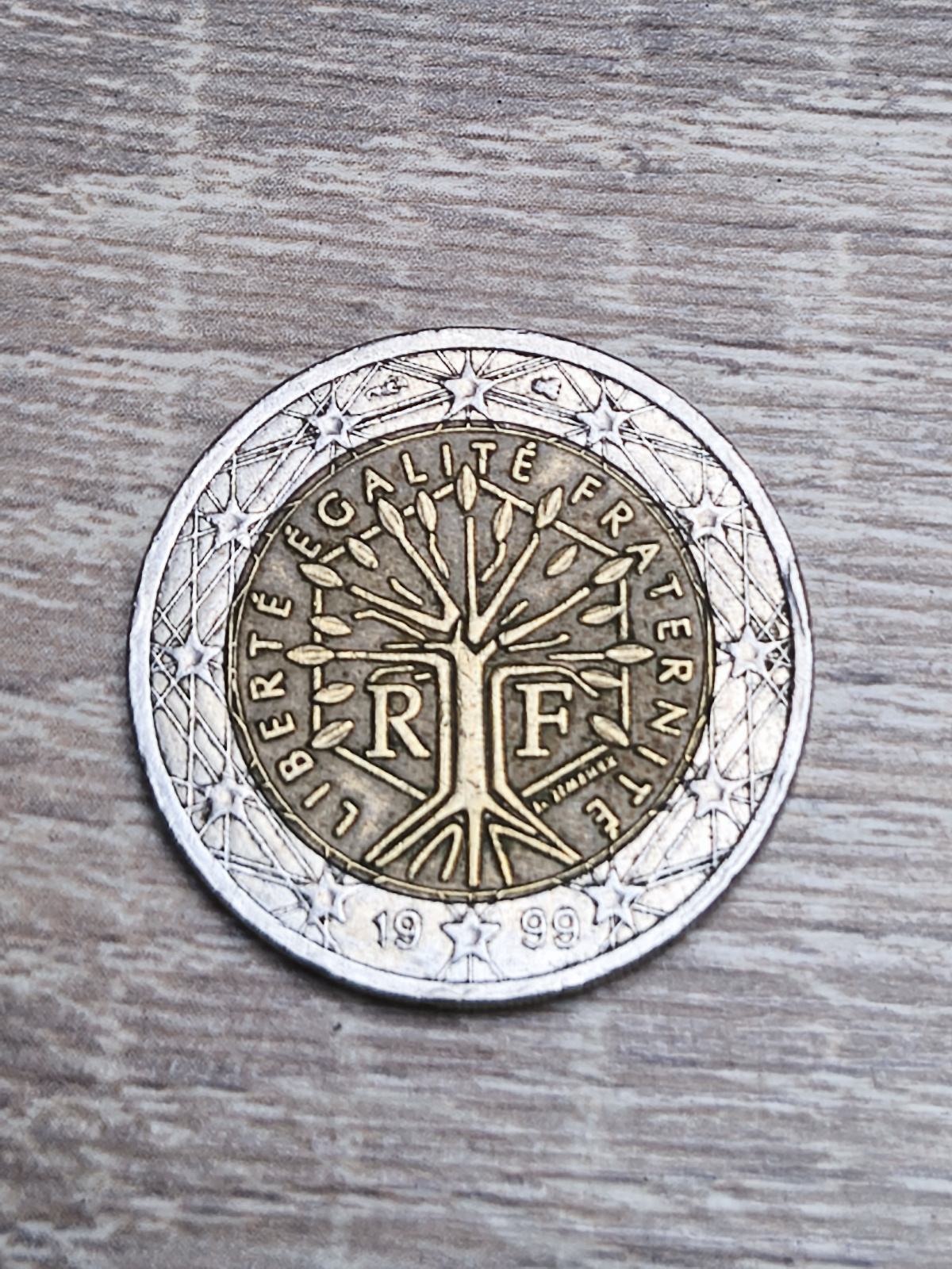 Kovanica 2 € Francuska 1999