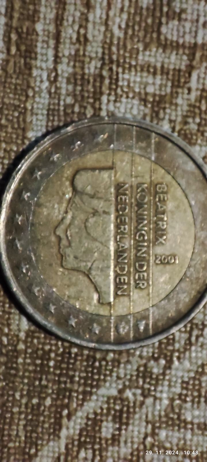 Kovanica 2€ Kraljica Beatrix