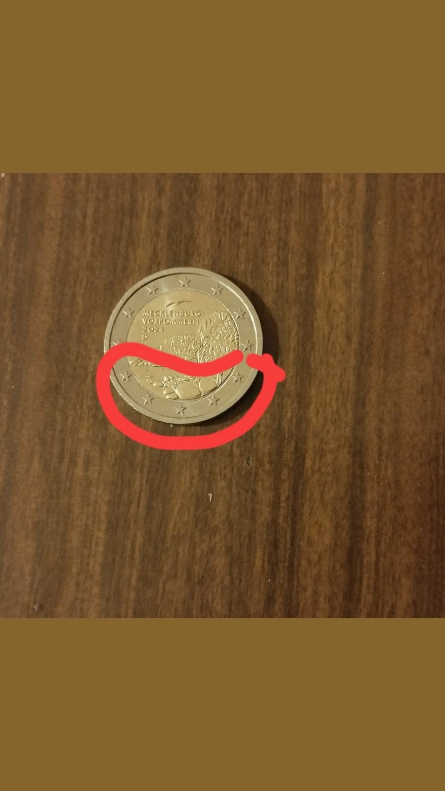 Kovanica 2€..Mecklenburg Vorpommern Slovo A.2024.God