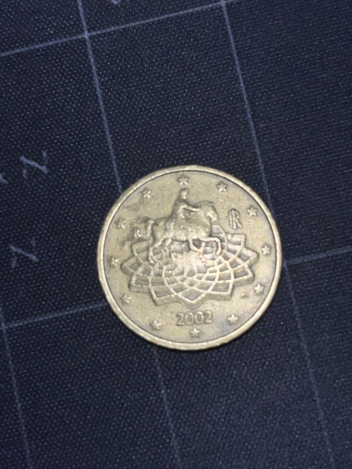 Kovanica 50 centi - 2002. godina