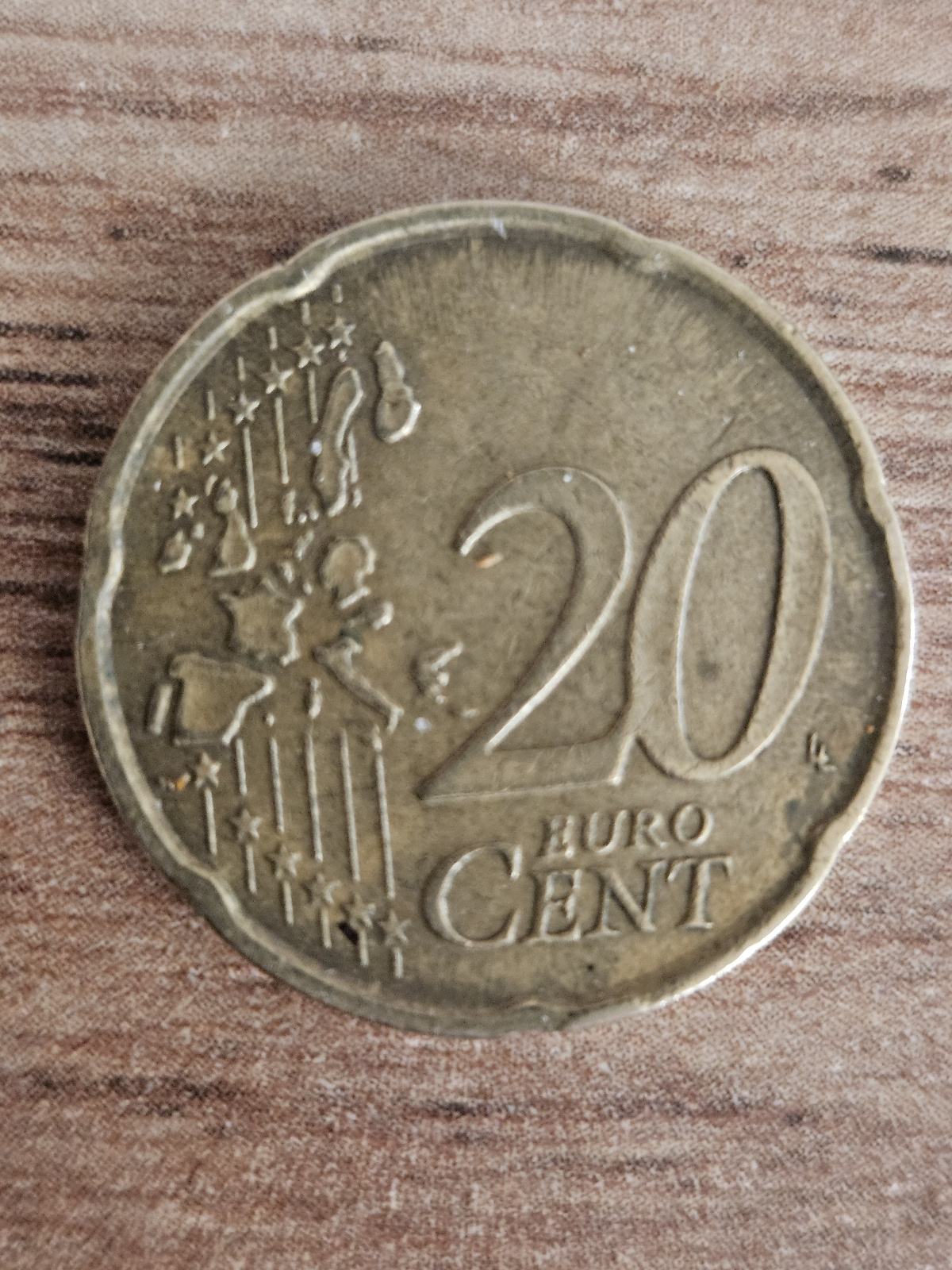 Kovanica Euro centi 20.