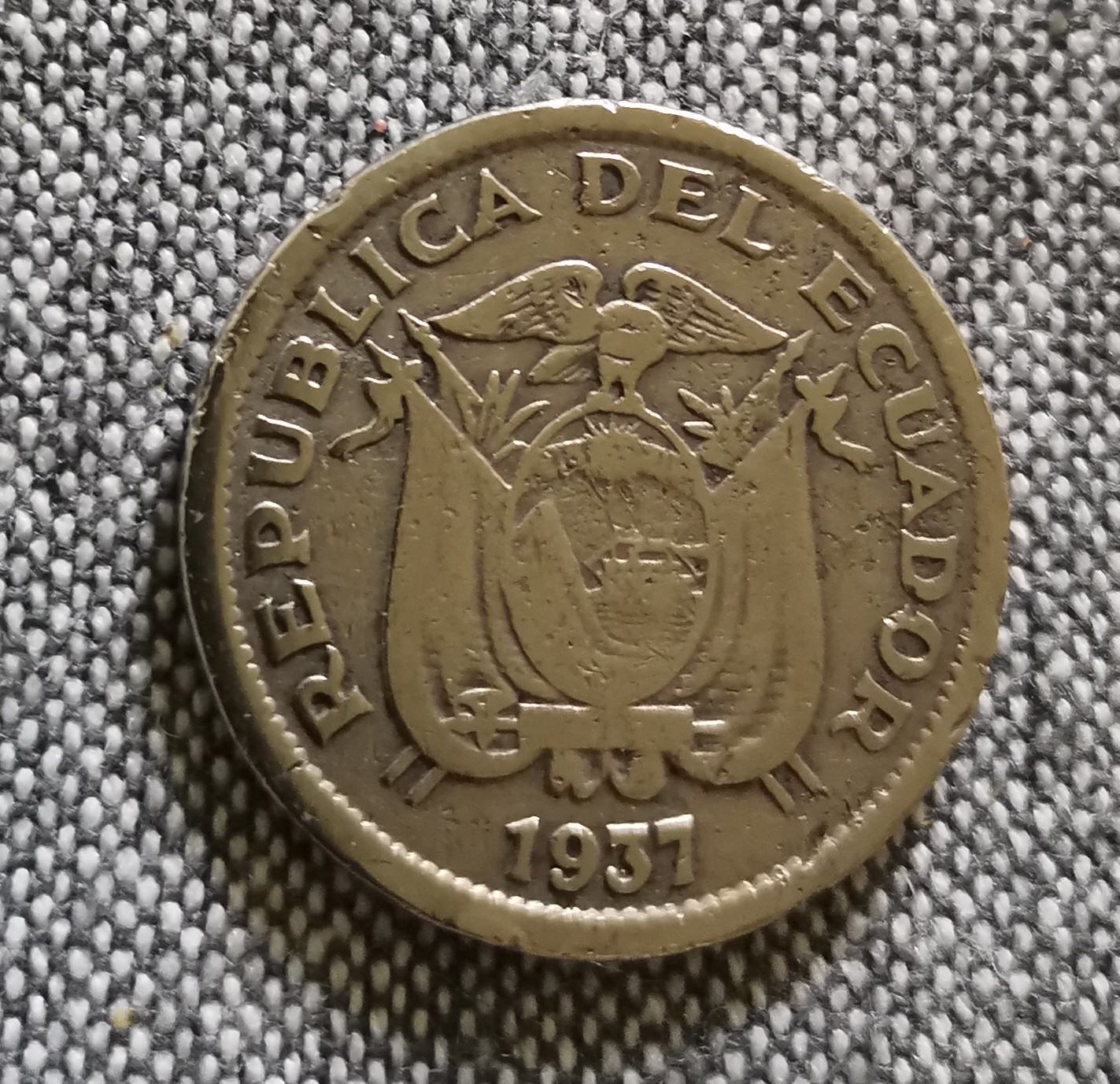 KOVANICA UN SURCE 1937.-ECUADOR