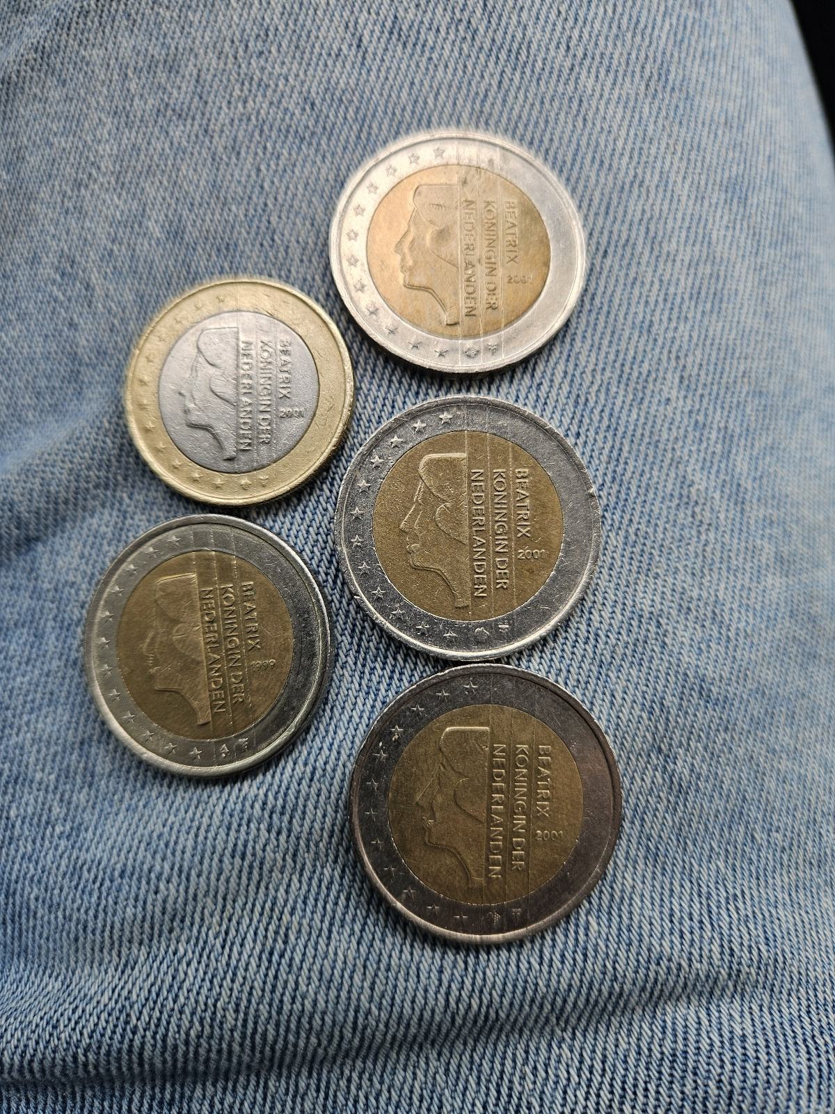 Komplet kovanica 1 i 2eura Beatrix 1999-2001