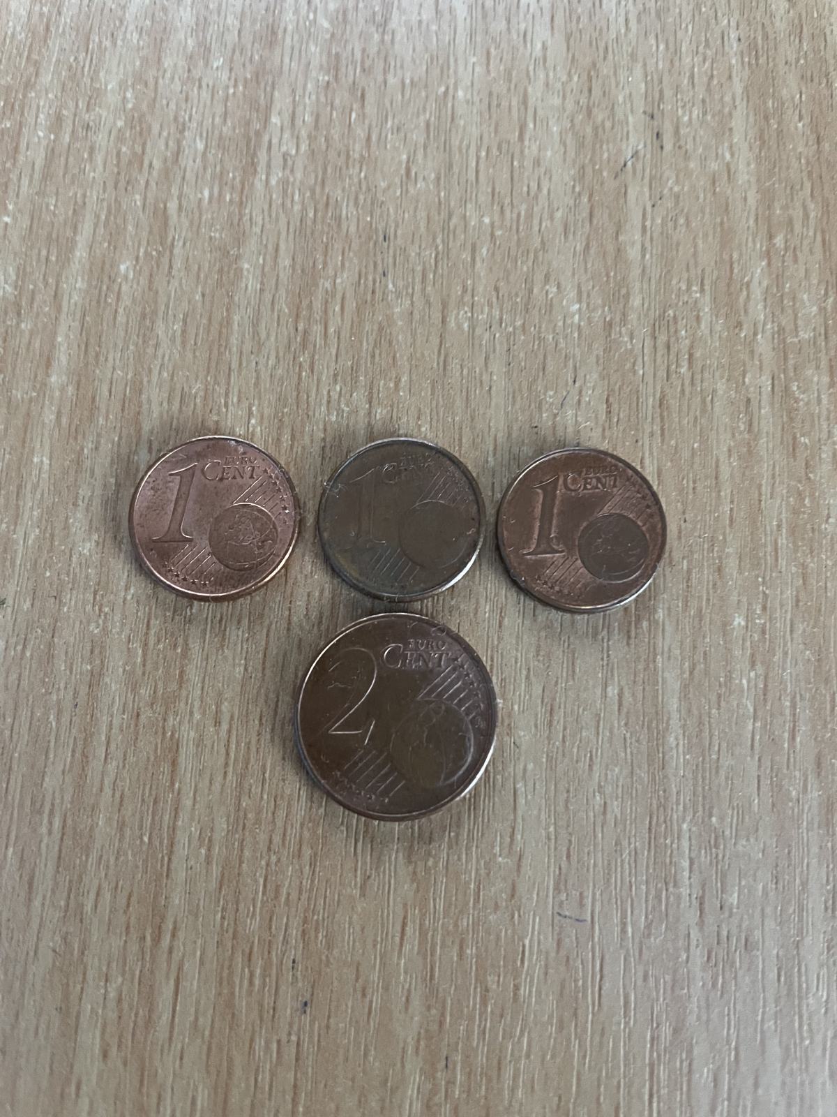 Kovanice od 1 cent i 2 cent BEATRIX KONINGIN DER NEDERLANDEN 2000-2004