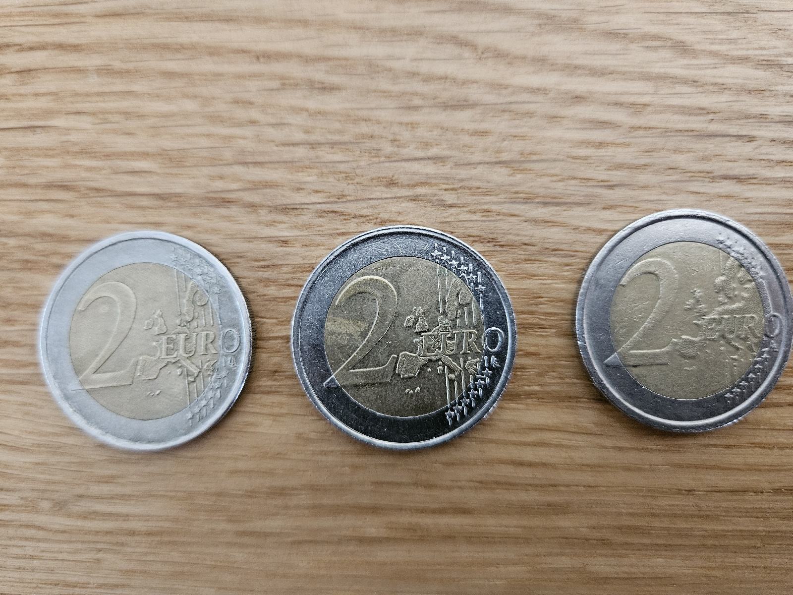 kovanice 2 eura € : Grčka, Italija,Nizozemska