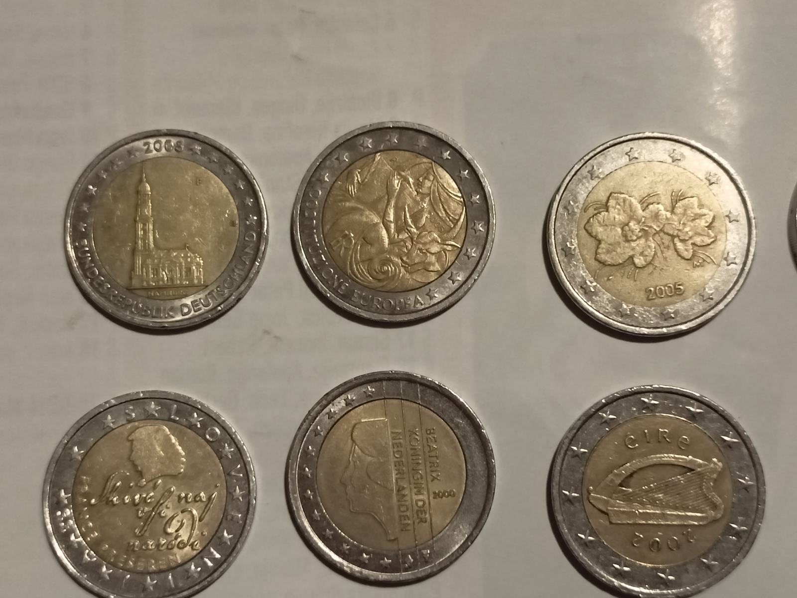 KOVANICE 2 eura, LOT...Berta Von Suttner, Beatrix, Prešern, Letzeburg