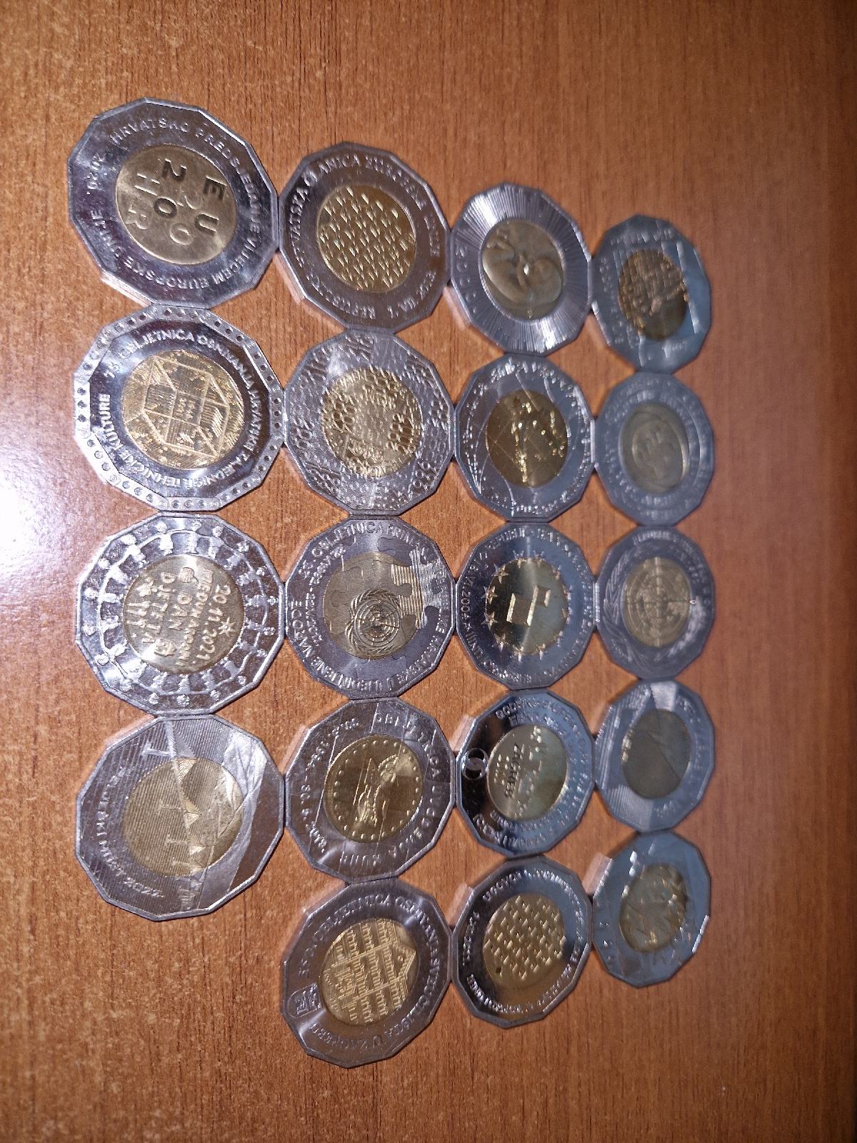 Kovanice 25 kuna - 19 kom - sve izdane