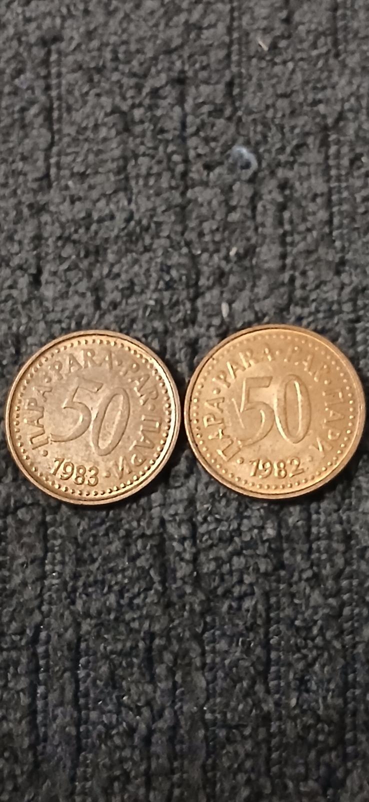 KOVANICE 50 PARA 1982,1983