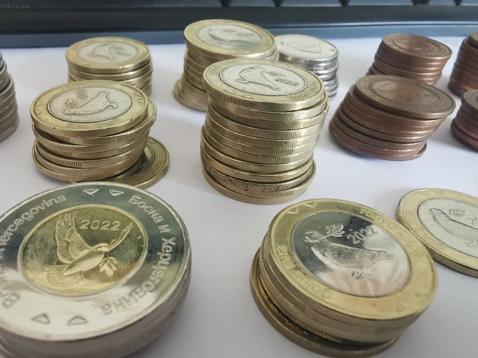 Kovanice Bosne I Hercegovine 1KM, 2KM, 5KM