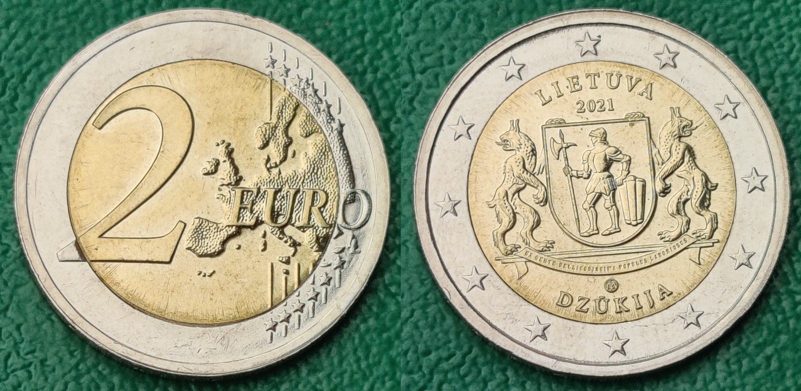 Lithuania 2 euro, 2021 Lithuanian Ethnographic Regions - Dzūkija