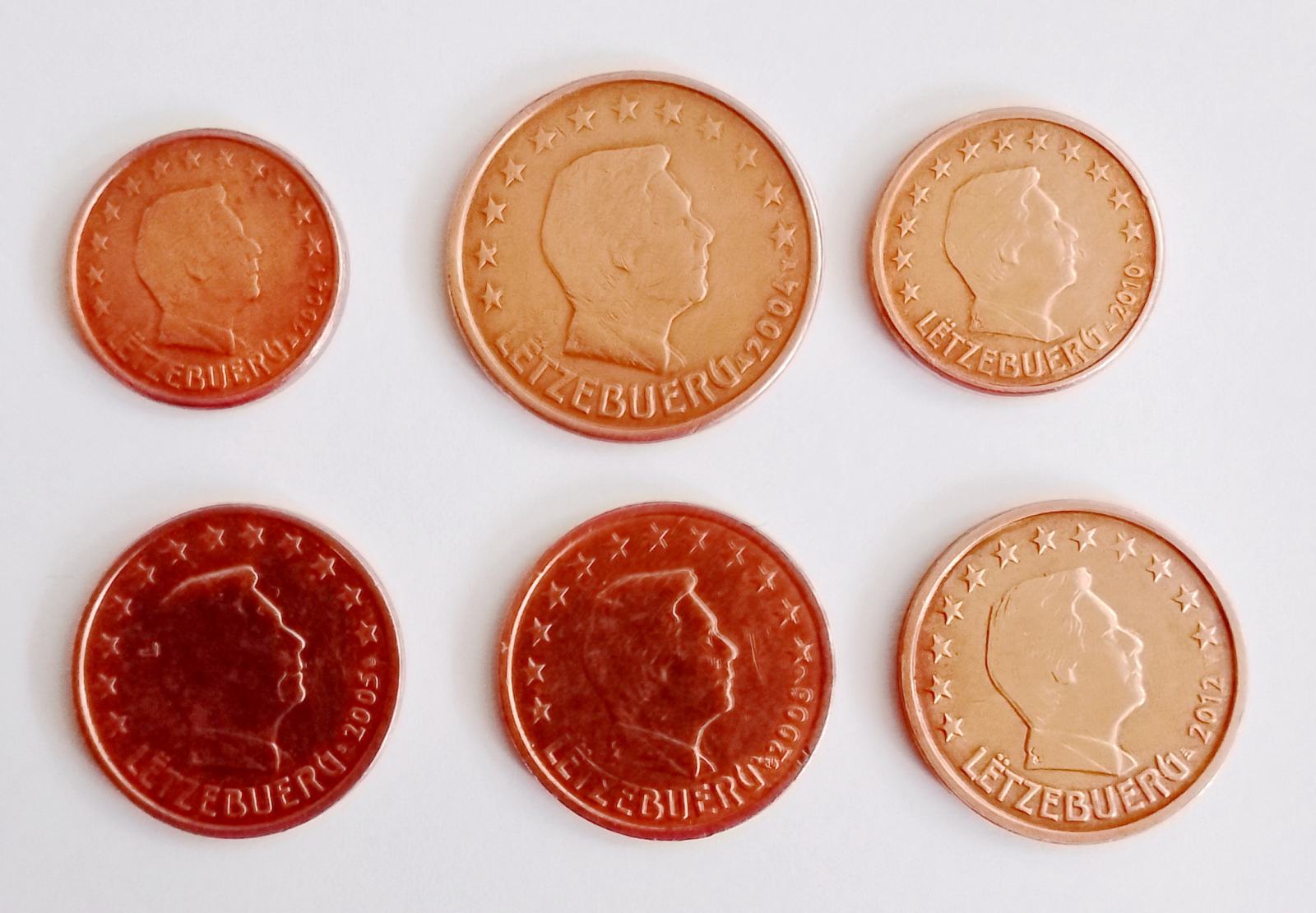 Luksemburg - lot euro centa (2004-2012)