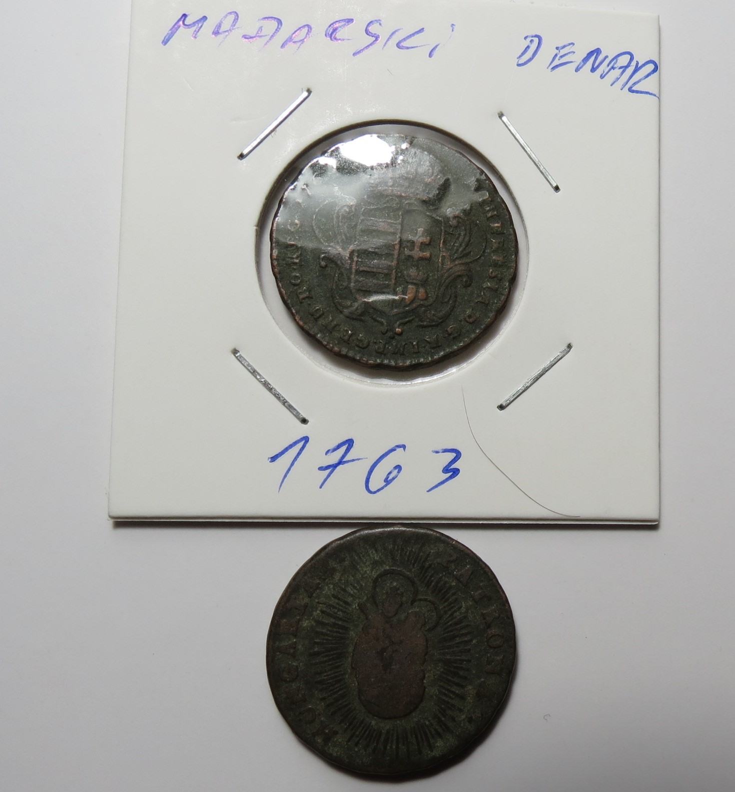 Mađarski 1 denar iz 1763 godine